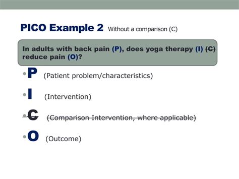 What Is PICO PPTX Medical Health