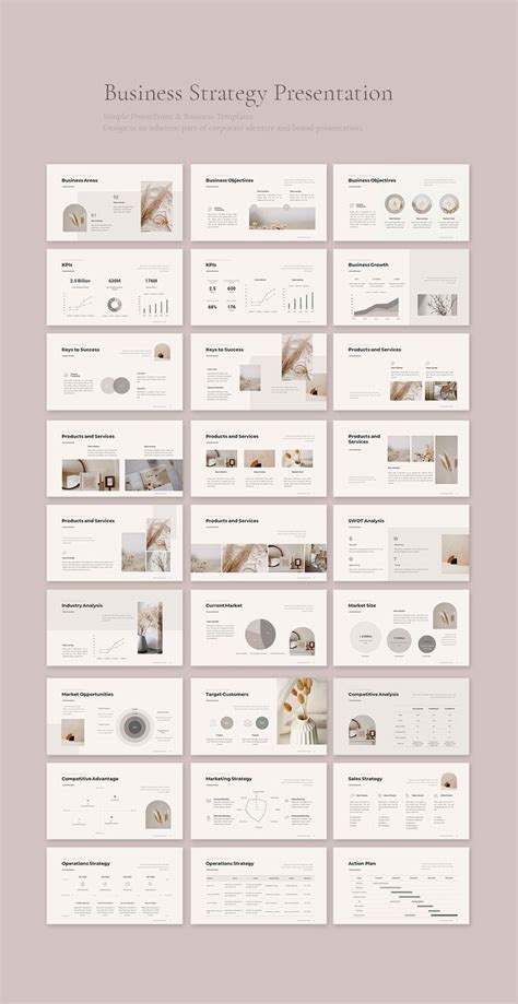 Business Strategy Presentation Template Download Powerpoint 발표 디자인