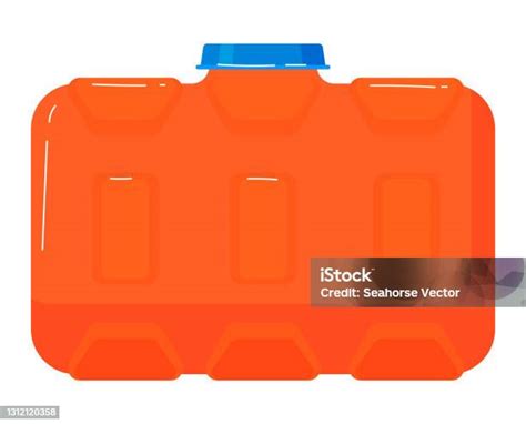 빈 용기 흰색 가솔린 탱크 저장 장비 디자인 평면 스타일 벡터 일러스트에 고립 된 캐니스터를 사용합니다 0명에 대한 스톡 벡터 아트 및 기타 이미지 Istock