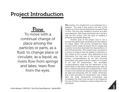 Flow Process Book By Carlos Marquez At Coroflot Com