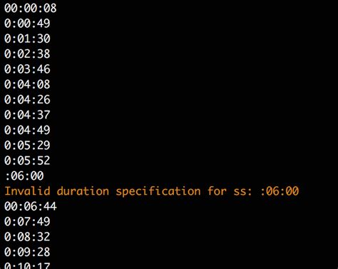 Bash Ffmpeg Invalid Duration Stack Overflow