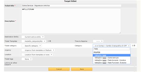 Bug Dropdown Filter Fail Target Ticket · Issue 1412 · Pluginsglpi