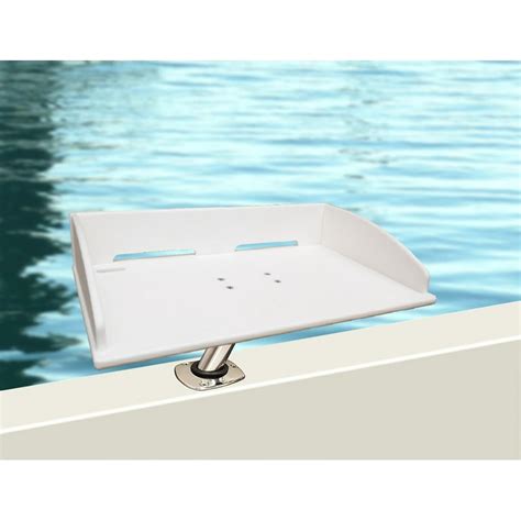 Osemar 31 X 13 Bait Cutting Board For Boat With Rod Holder Mount