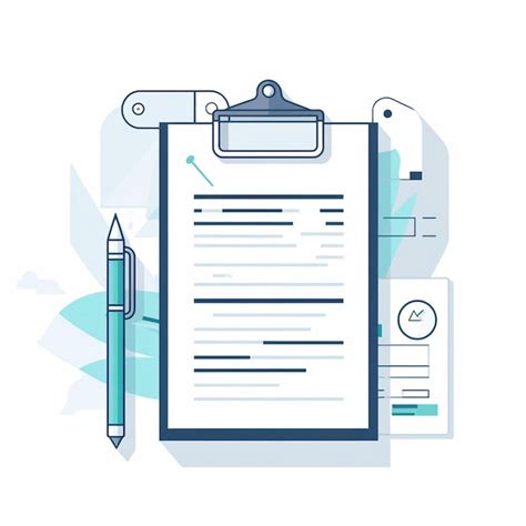 Premium Photo A Drawing Of A Document With A Pen And Pen On It