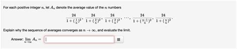 Solved For Each Positive Integer N Let An Denote The Chegg