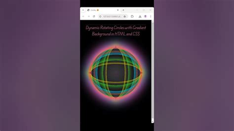 Dynamic Rotating Circles Animation Html And Css Youtube