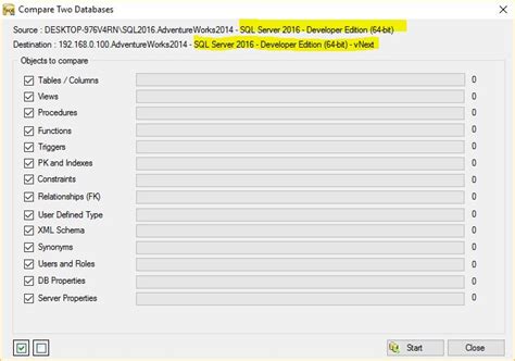 Sqldbdiff And Sql Server Vnext Sqldbdiff