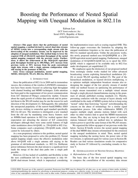pdf boosting the performance of nested spatial mapping with unequal