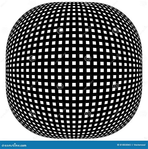 Grid Mesh Pattern With Distortion Abstract Geometric Pattern Stock Vector Illustration Of