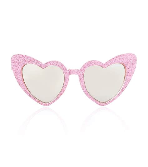 Monnalisa Glitter Heart Shaped Sunglasses
