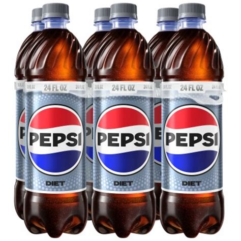 Pepsi Cola® Diet Soda Bottles 6 Pk 24 Fl Oz Smiths Food And Drug