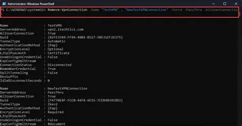 How To Add Manage Vpn Connection In Windows Using Powershell