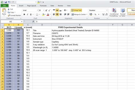Generation Of An X Y Plot Using Excel