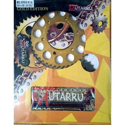 Mutarru Chain Set For Sniper 150 155 Shopee Philippines