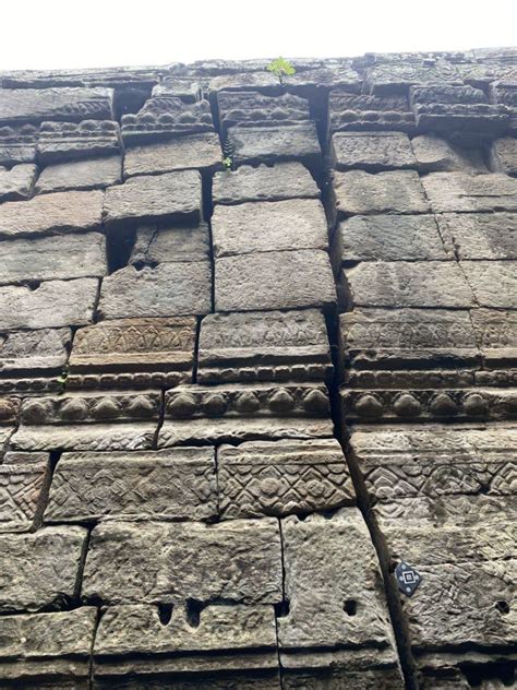 អ្នកជំនាញព ន្លឿ ន ការជួសជុល ខឿនជ្រុង និរតី នៅ រួត ទី ៣ នៃ ប្រាសាទ បា យ័ន្តឱ្យ រួចរាល់ មុន