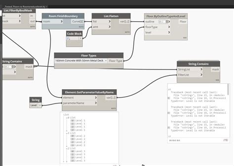 Create Floor From Room Boundary At Whole Level Revit Dynamo