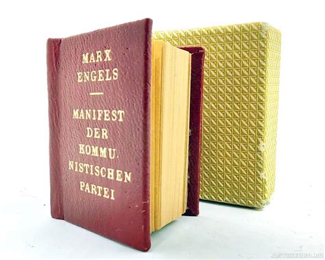 Антиквариат - Книги. - Мини книга Манифест Коммунистической партии, К ...