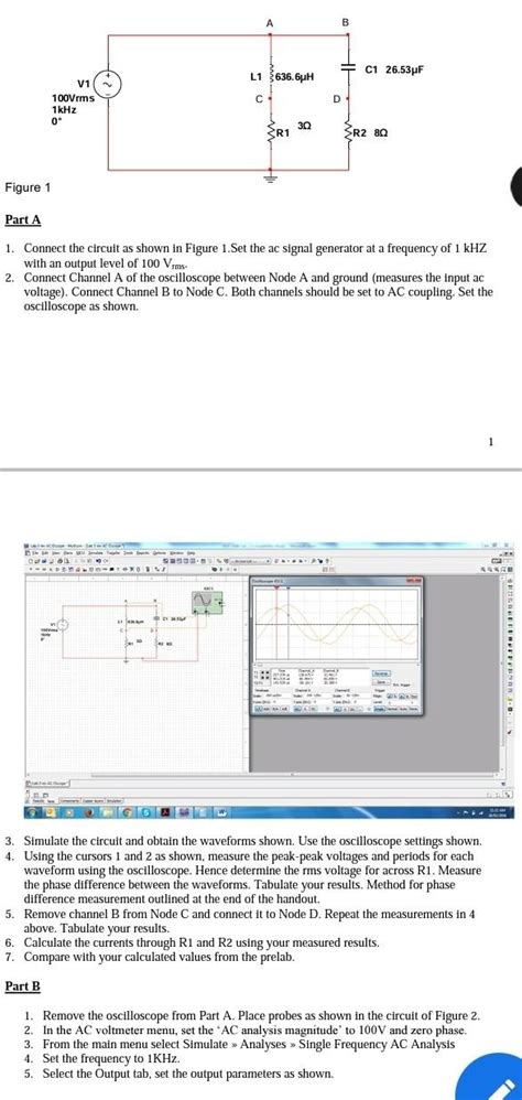 Solved Figu Part A 1 Connect The Circuit As Shown In Chegg Com