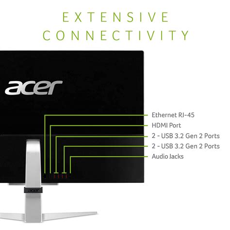 Acer Aspire C Uri Aio Desktop Full Hd Ips Display Th Gen Intel Core I G