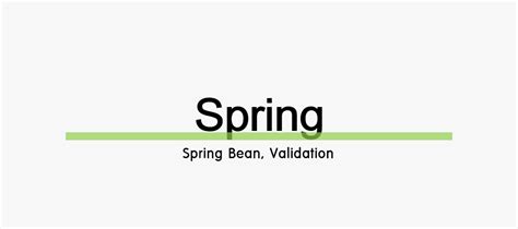 Spring Bean, Validation