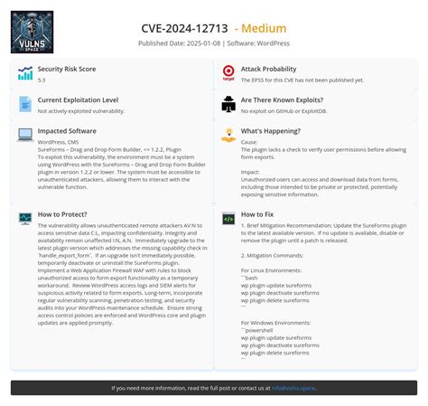 Cve Cybersecurity Infosec Vulnerability Technews Ai Automation Vulns Space