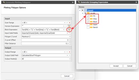 Table Plots Micromine Spry