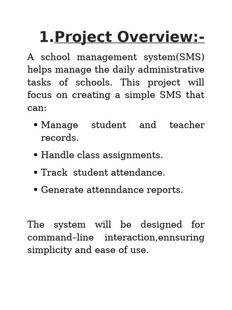 Computer Project On School Management Pdf