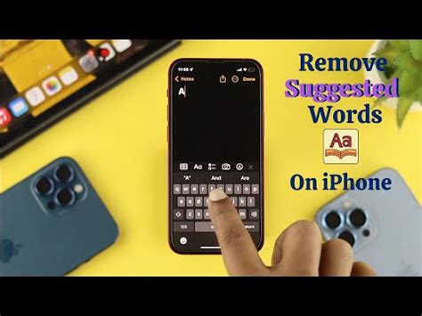 Remove Suggested Words On Keyboard IPhone How To YouTube