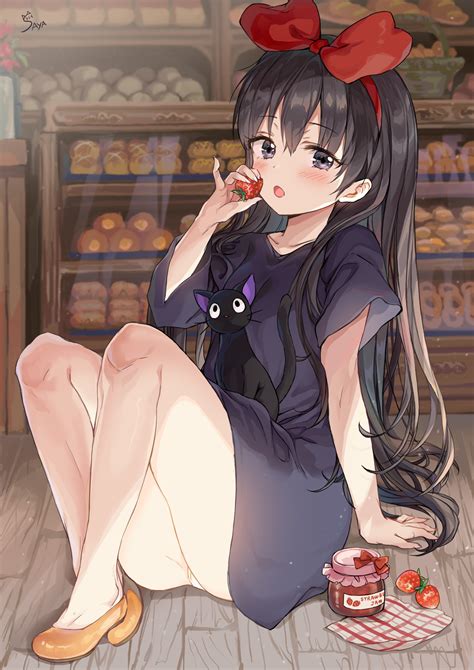 Twintails 2d Dark Hair Purple Eyes Long Hair Anime Digital Art