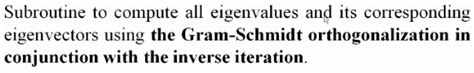Solved Subroutine To Compute All Eigenvalues And Its