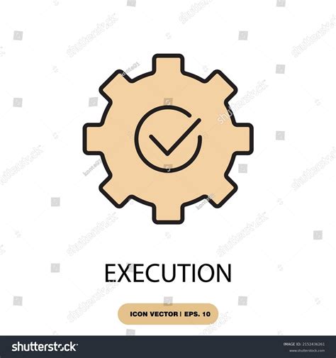 Execution Icons Symbol Vector Elements Infographic Stock Vector Royalty Free 2152436261
