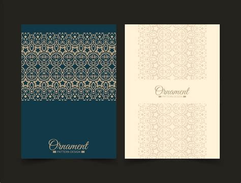 Premium Vector Vintage Abstract Geometric Pattern Cover Template