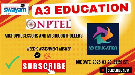 nptel microprocessors and microcontrollers week 9 assignment answers