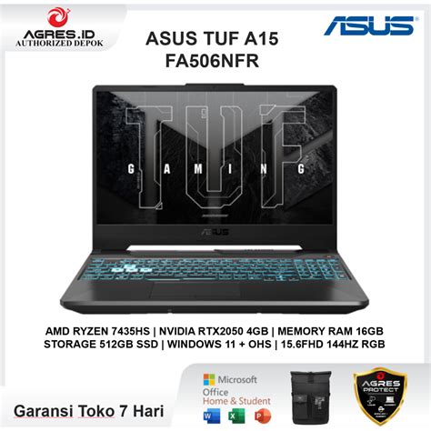 Jual Asus Tuf A Fa Nfr Amd Ryzen Hs Rtx Gb Gb Gb W Ohs Full