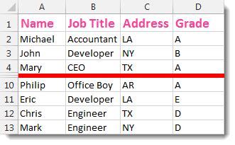Excel Delete Rows Zbrainsoft