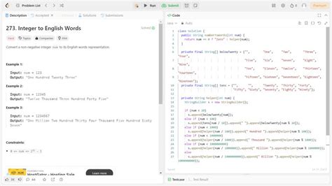 Leetcode100dayschallenge Day 94 Convert Integers To English Words Shreatha Palanisamy Posted