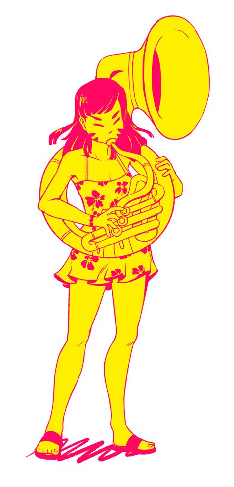 A Cute Girl Playing Sousaphone By Lucas3000t On Deviantart