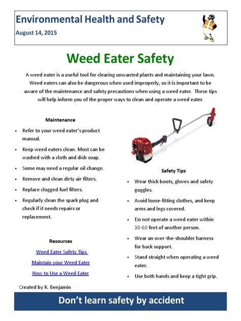 Weed Eater Safety Environmental Health And Safety Pdf