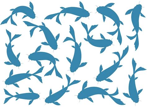 물고기 벡터 디자인 일러스트 레이 션 흰색 배경에 고립 프리미엄 벡터