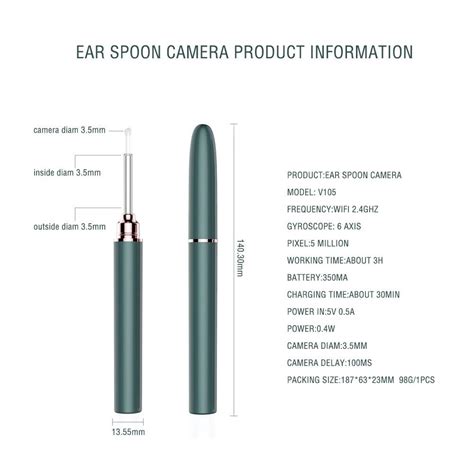Smart Visual Ear Spoon Intelligent Visual Ear Picking Stick Wifi In Ear