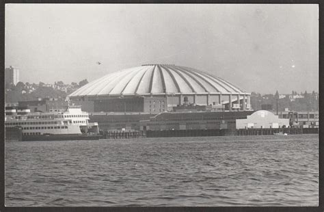 Scarce Seattle Kingdome Bandw Photo Post Card Former Home Of The Seattle