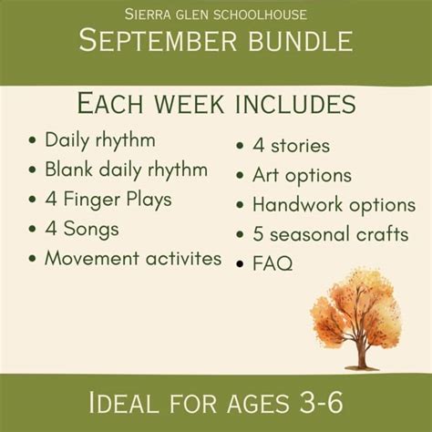 September Autumn Treasures Bundle A Month Of Waldorf Inspired Lessons