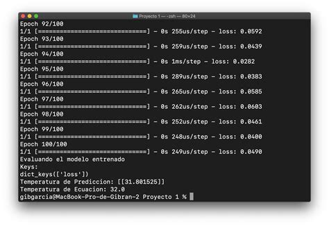 Un primer ejemplo explicado de TensorFlow Código en Python