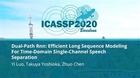 Dual Path Rnn Efficient Long Sequence Modeling For Time Domain Single