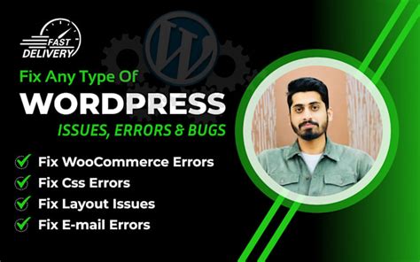 fix wordpress website issues errors bugs responsive css elementor