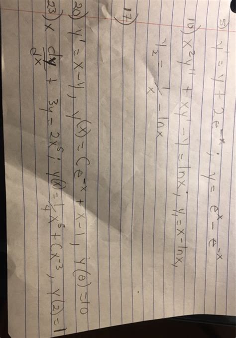 Solved In 5 To 23 Verify By Substitution That Each Given