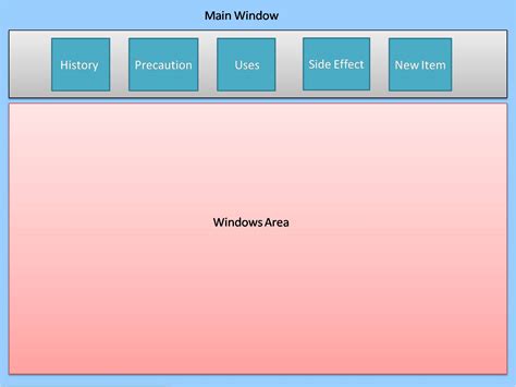 C How To Show Different Windows In Main Window Stack Overflow