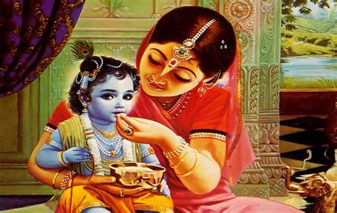 Krishna And Mother Devaki Wallpaper Wallpapersok