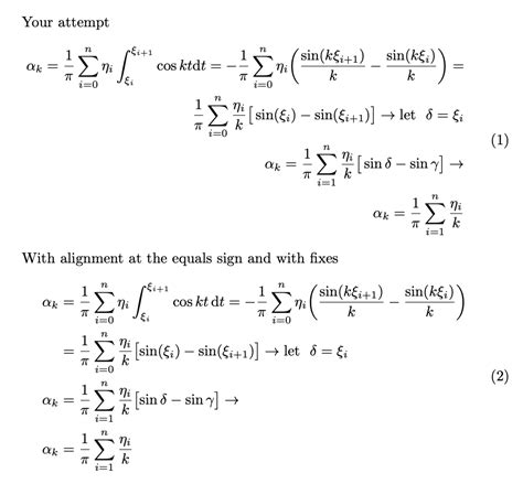 Align Aligning Long Equations To The Left When Split Is Used Tex