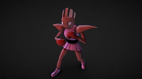 Hitmonchan D Models Sketchfab